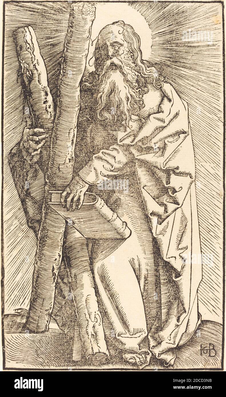 Hans Baldung Grien, (artist), German, 1484/1485 - 1545, Saint Andrew ...
