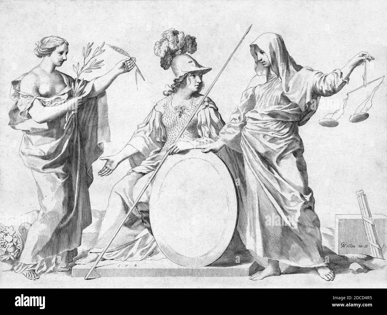 Goddess minerva Black and White Stock Photos & Images - Alamy