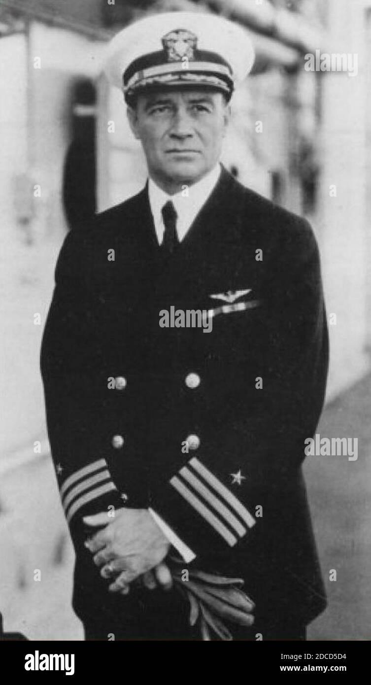 Kenneth Whiting aboard USS Saratoga CV-3 Stock Photo - Alamy