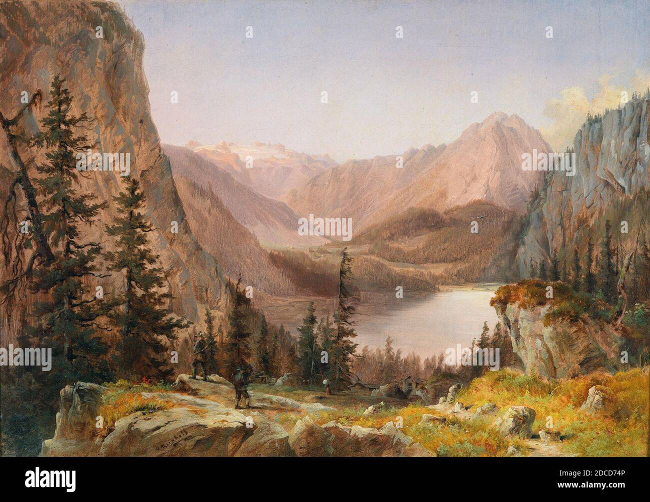 Karl Reinhold Blick von der Trisslwand Stock Photo - Alamy