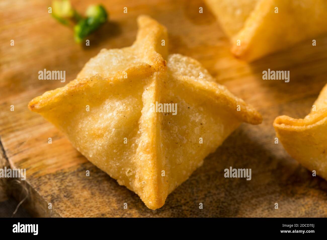 Homemade Fried Crab Rangoon Wontons with Dipping Sauce Stock Photo - Alamy