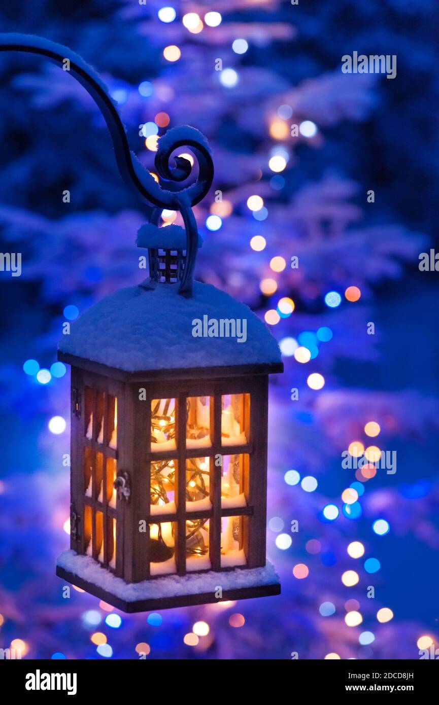 Christmas lantern winter festive hi-res stock photography and images ...