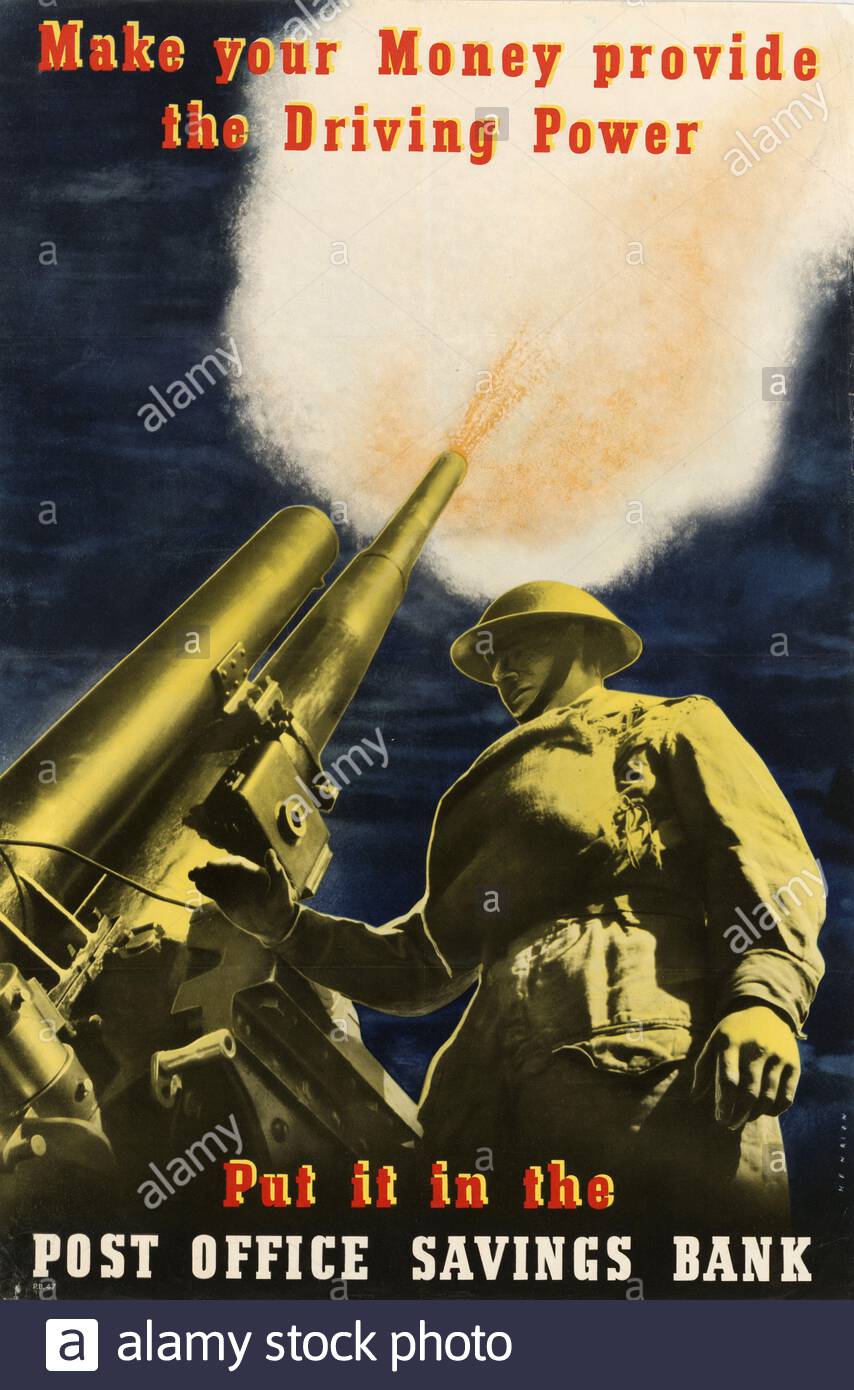 British World War 2 Public Information Propaganda poster Stock Photo ...