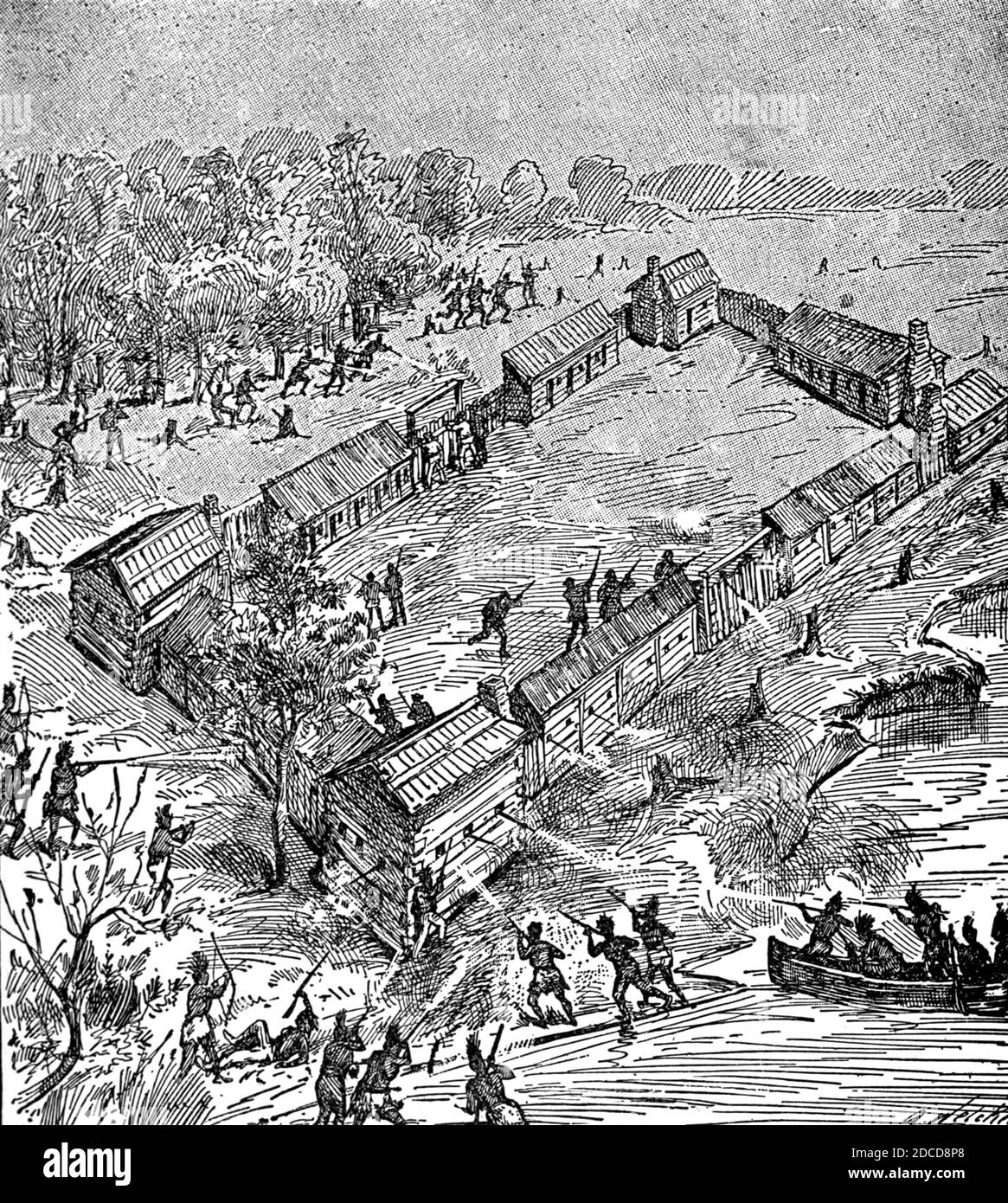 Siege of Boonesborough, 1778 Stock Photo - Alamy