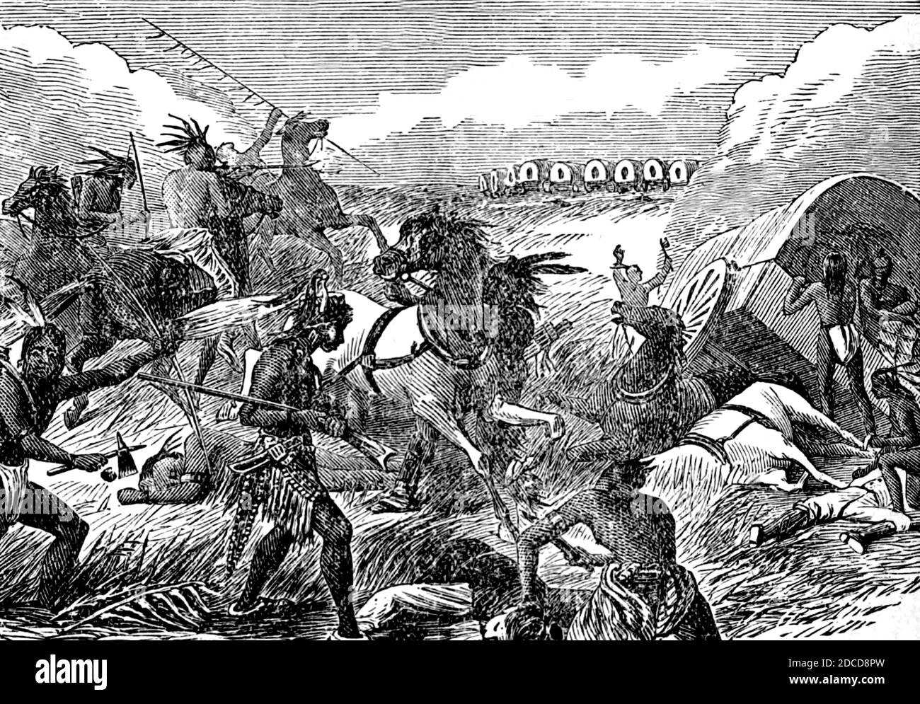 Native wagon Black and White Stock Photos & Images - Alamy