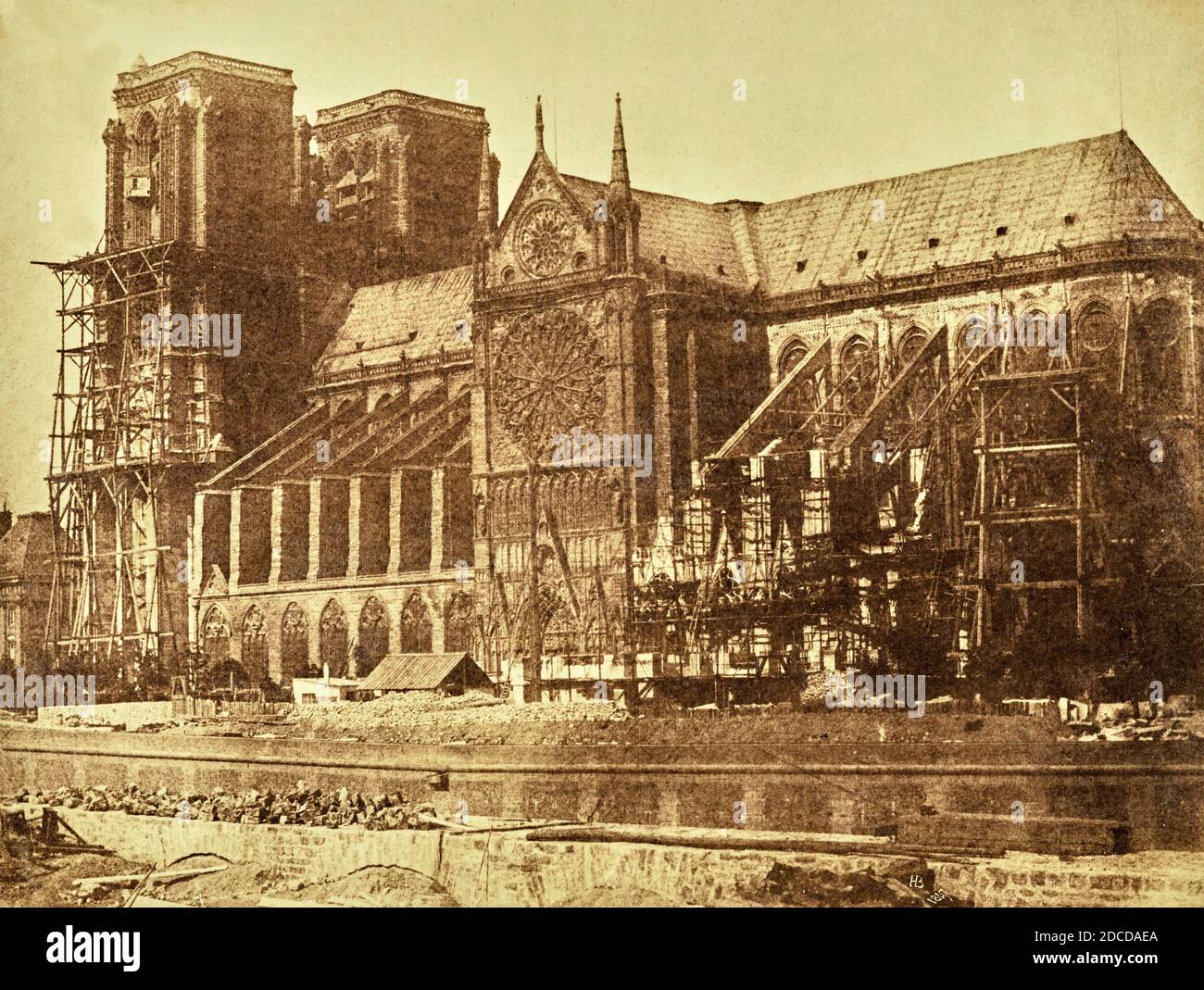 Notre Dame, 1847, Hippolyte Bayard Stock Photo - Alamy