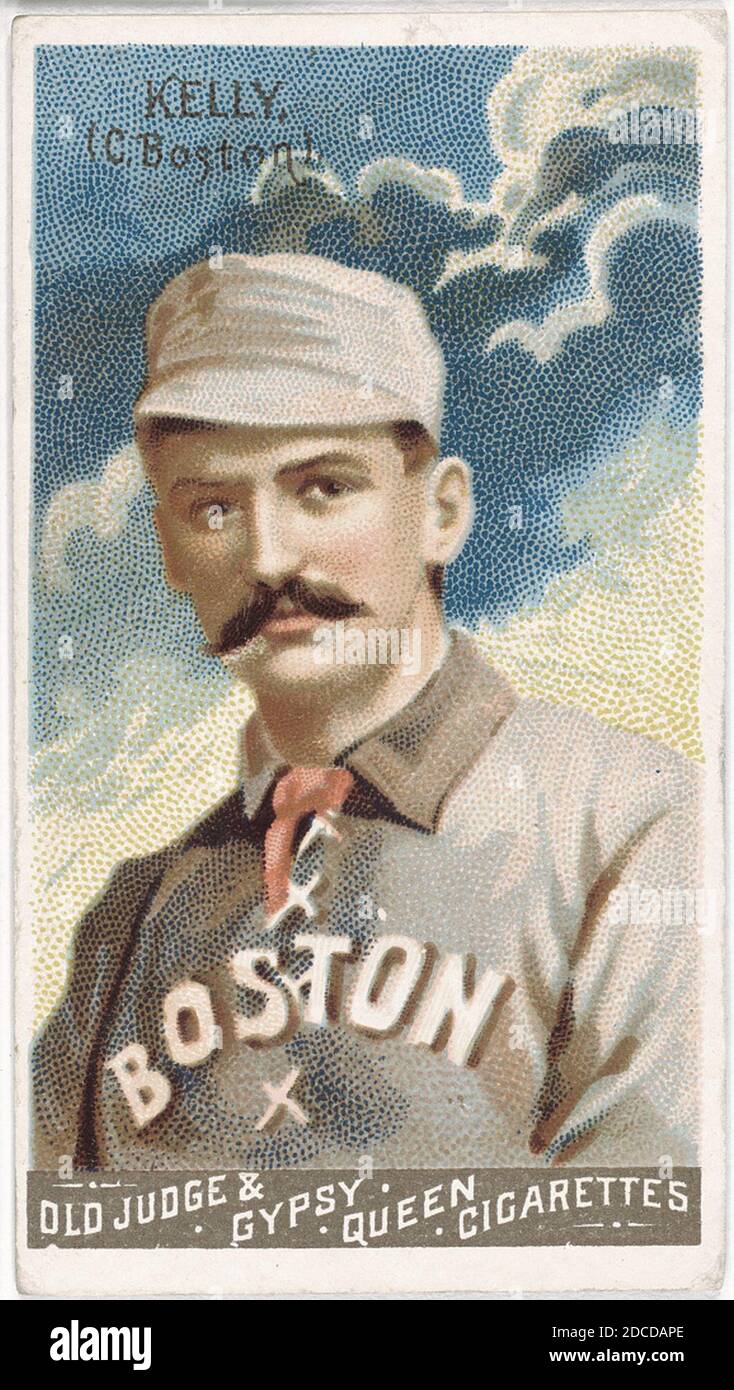 King Kelly, Boston Beaneaters, baseball card portrait Stock Photo - Alamy