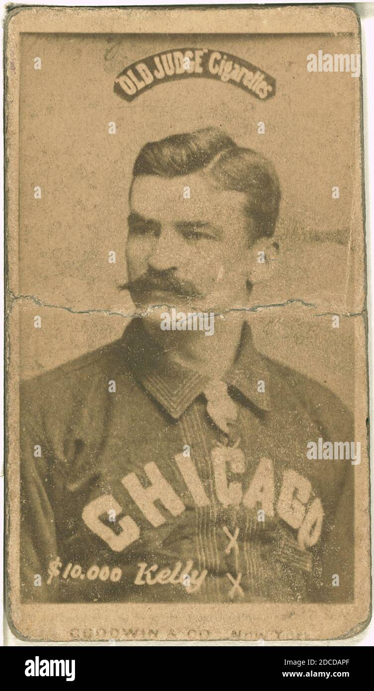 King Kelly, Chicago White Stockings, baseball card portrait Stock Photo ...