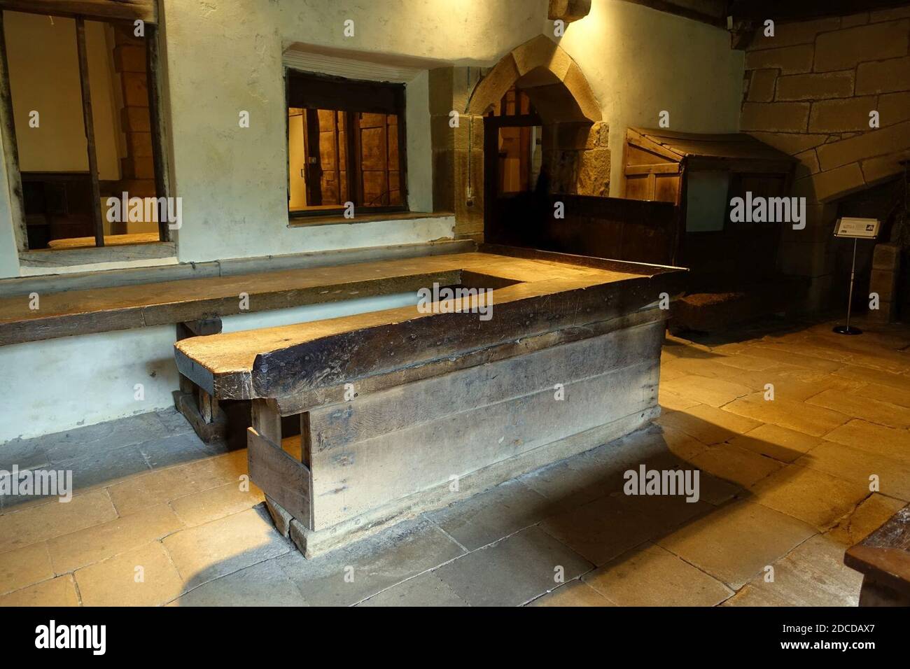 Kitchens, Haddon Hall - Bakewell, Derbyshire, England Stock Photo - Alamy