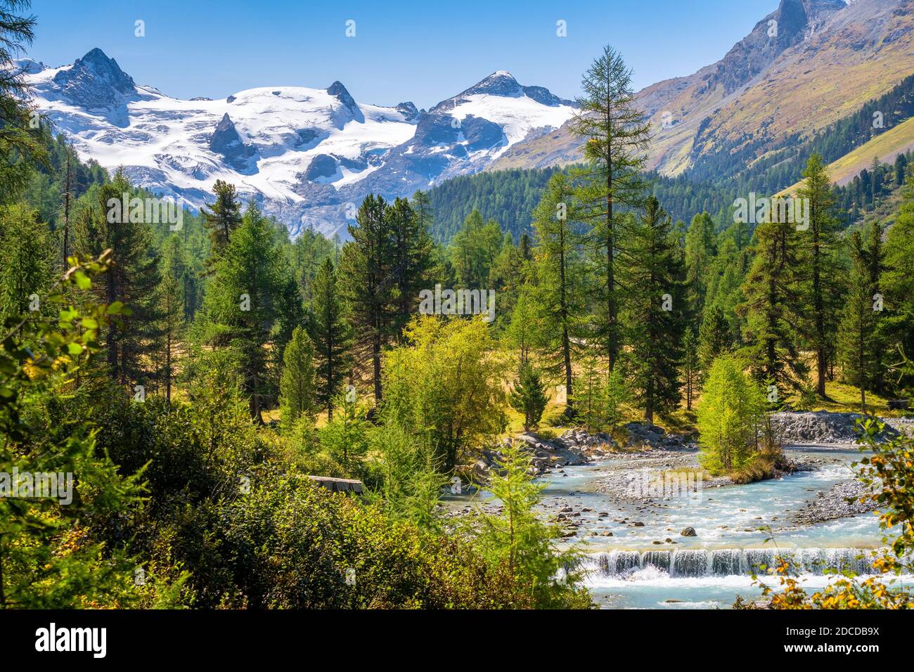 Swiss alps river landscape hi-res stock photography and images - Alamy