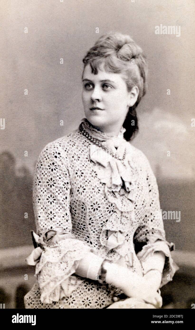 Lillian Russell, American Entertainer Stock Photo - Alamy