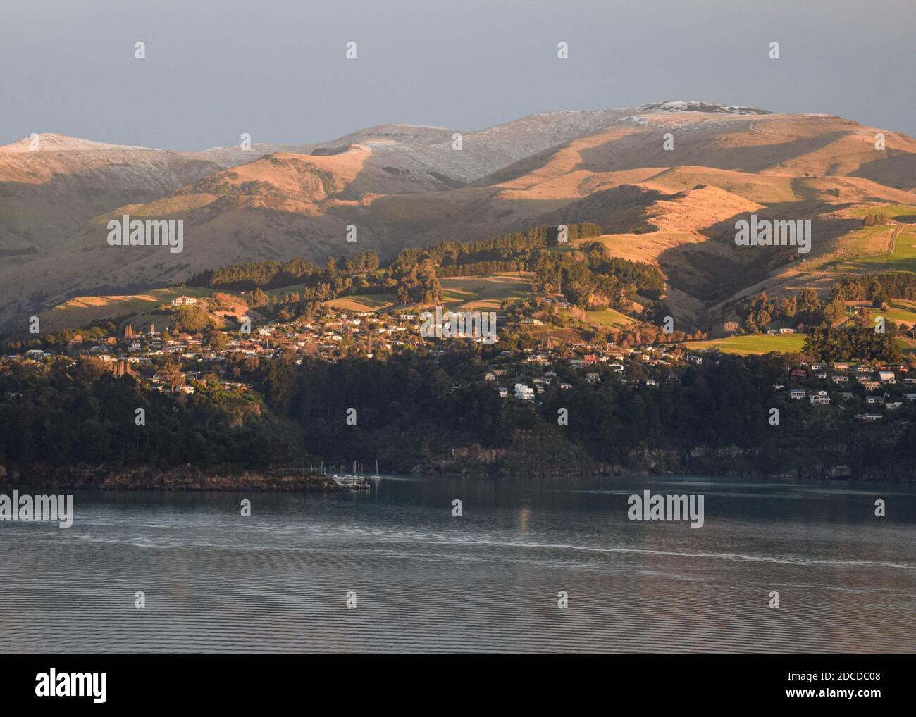Sunset views over New Zealands Rolling Land Stock Photo - Alamy