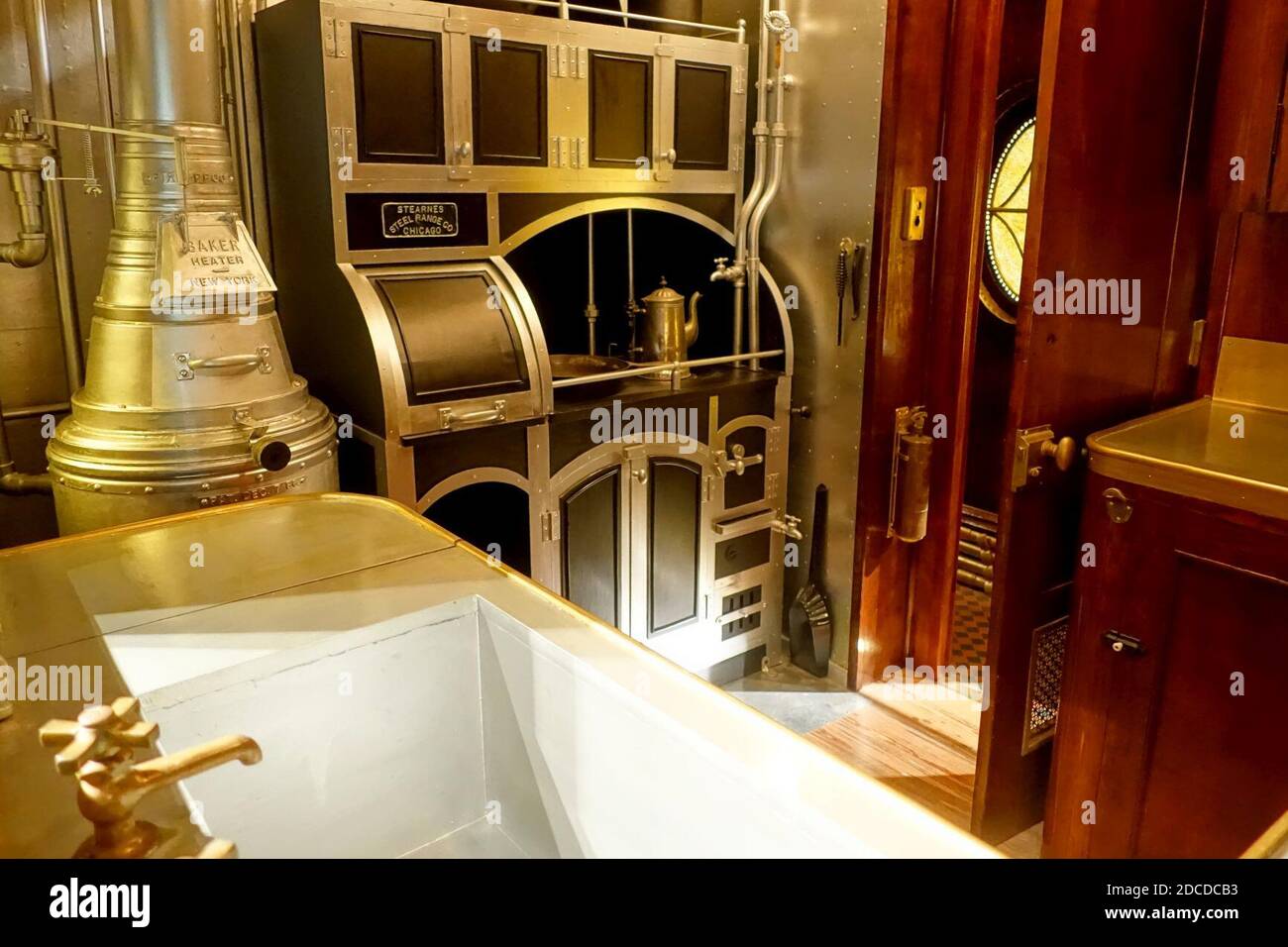 Kitchen - Wisconsin Railroad Car, Pullman Company, 1905 Stock Photo - Alamy