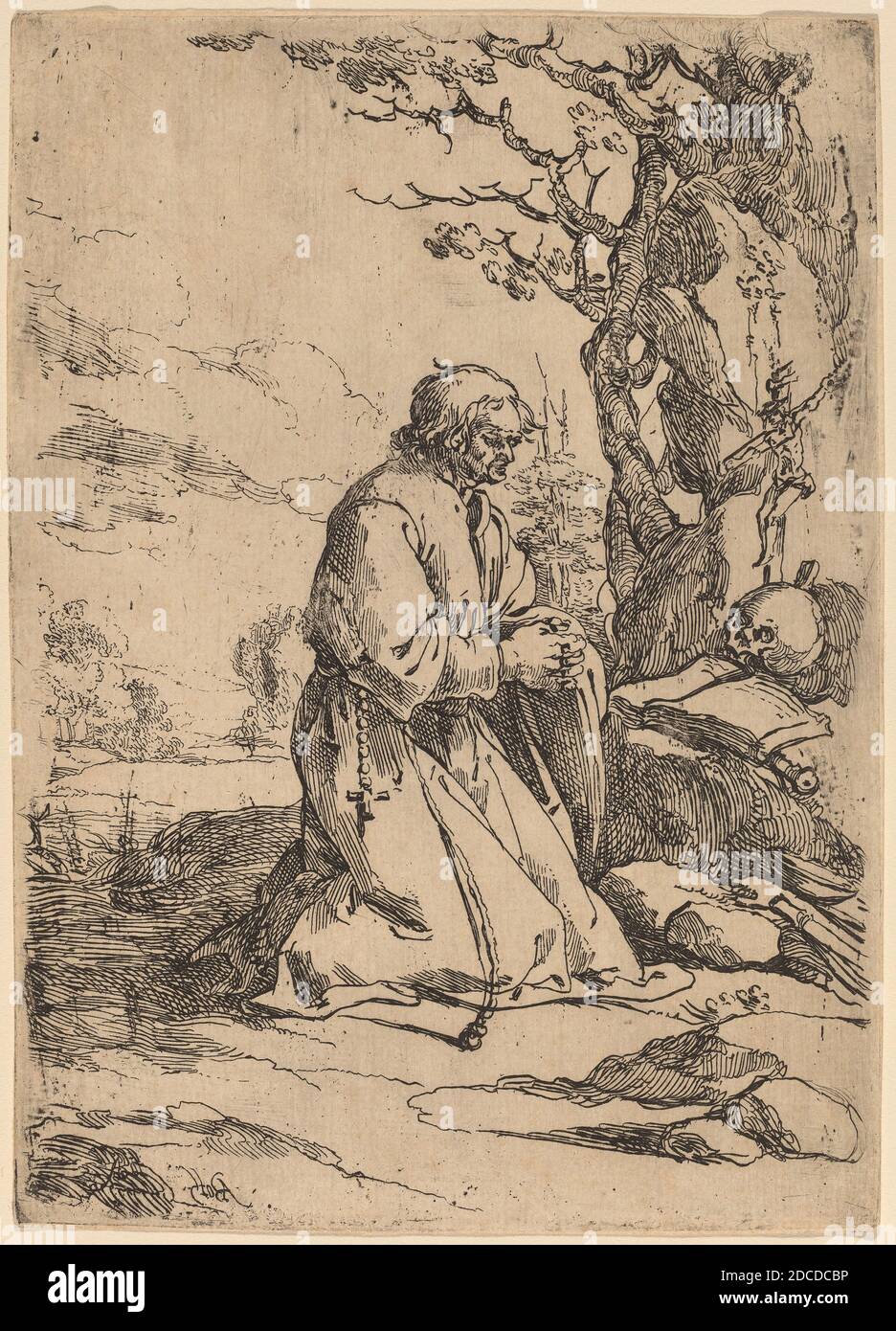 Andries Both, (artist), Dutch, 1611/1612 - 1641, The Kneeling Hermit ...