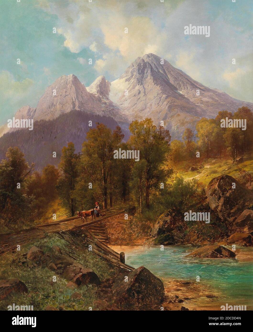 Karl Millner - The Watzmann near Berchtesgaden Stock Photo - Alamy