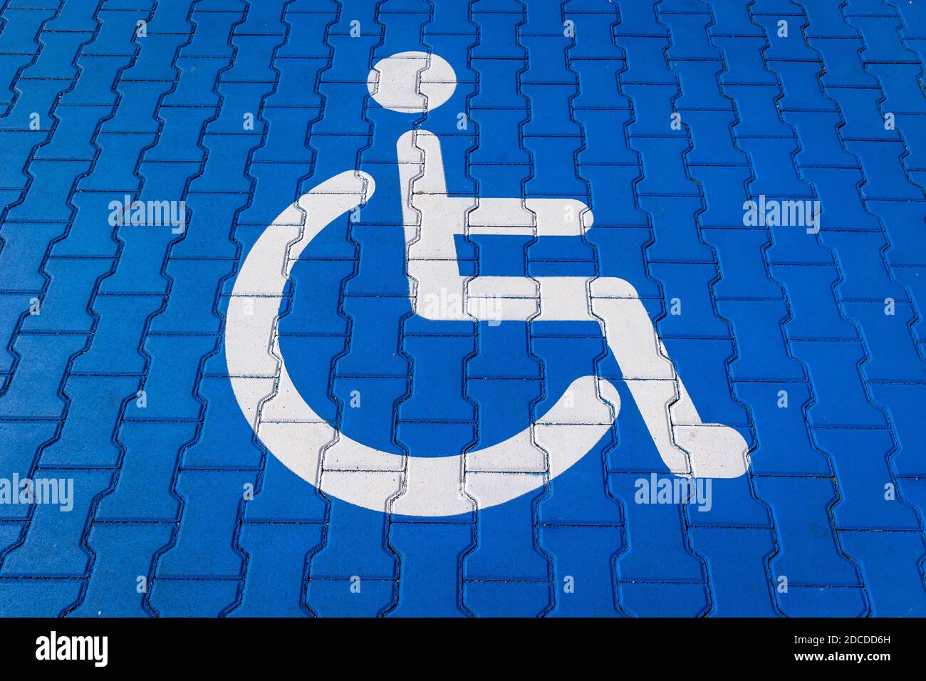 International Symbol of Access on a parking lot in Poland Stock Photo ...