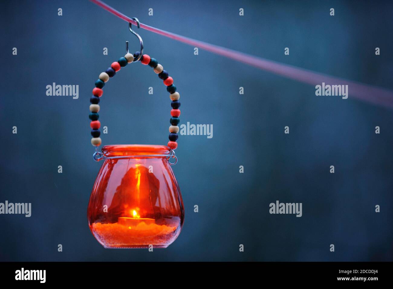 Single candle blue hi-res stock photography and images - Alamy