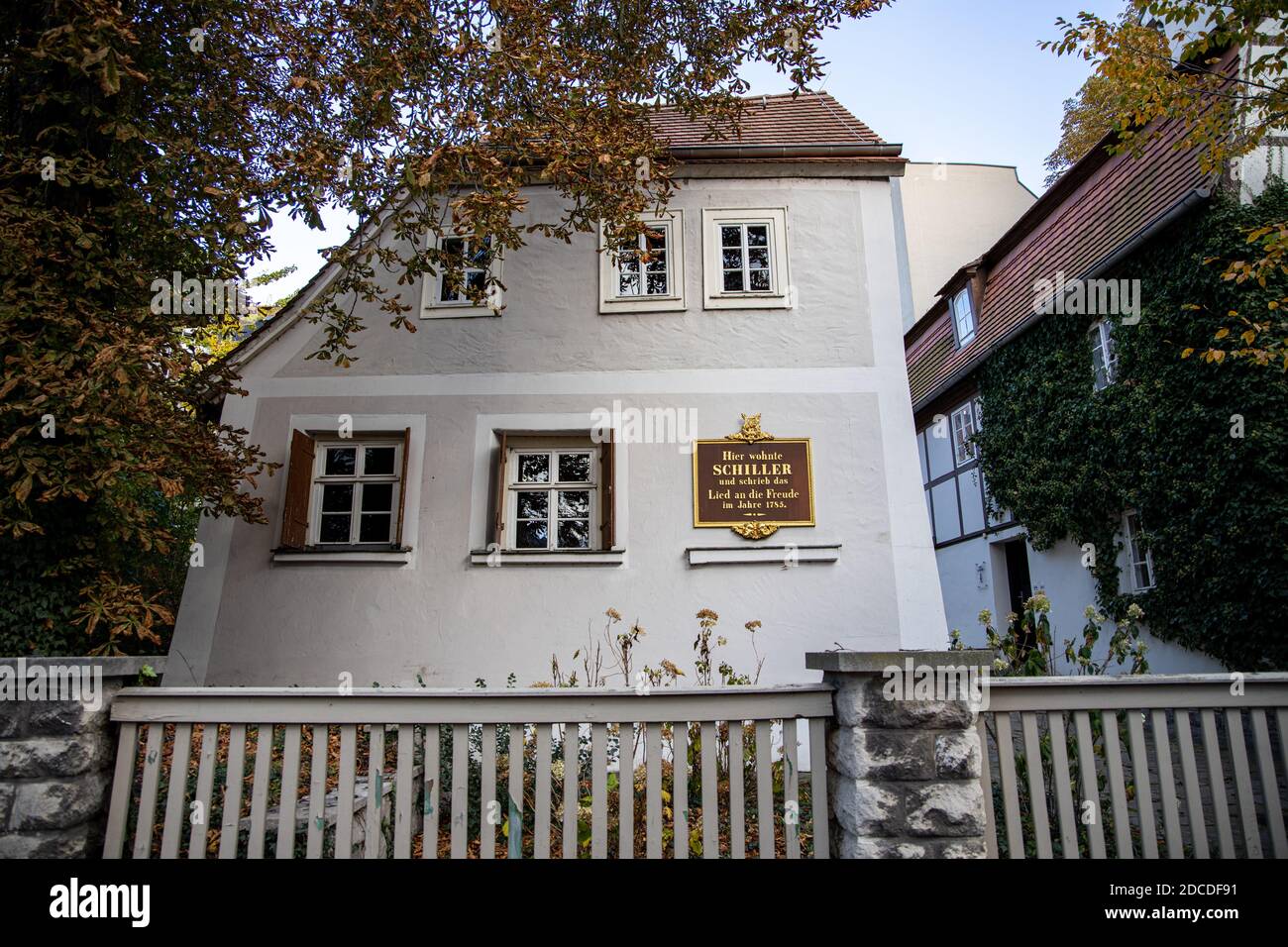 10-29-2020 Leipzig; Saxony; Germany; the Schillerhaus in the Gohlis ...