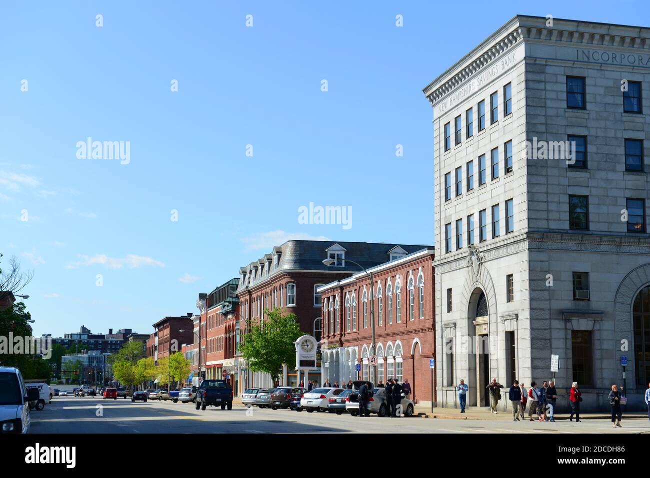 Historic Building on Main Street in downtown Concord, New Hampshire NH ...