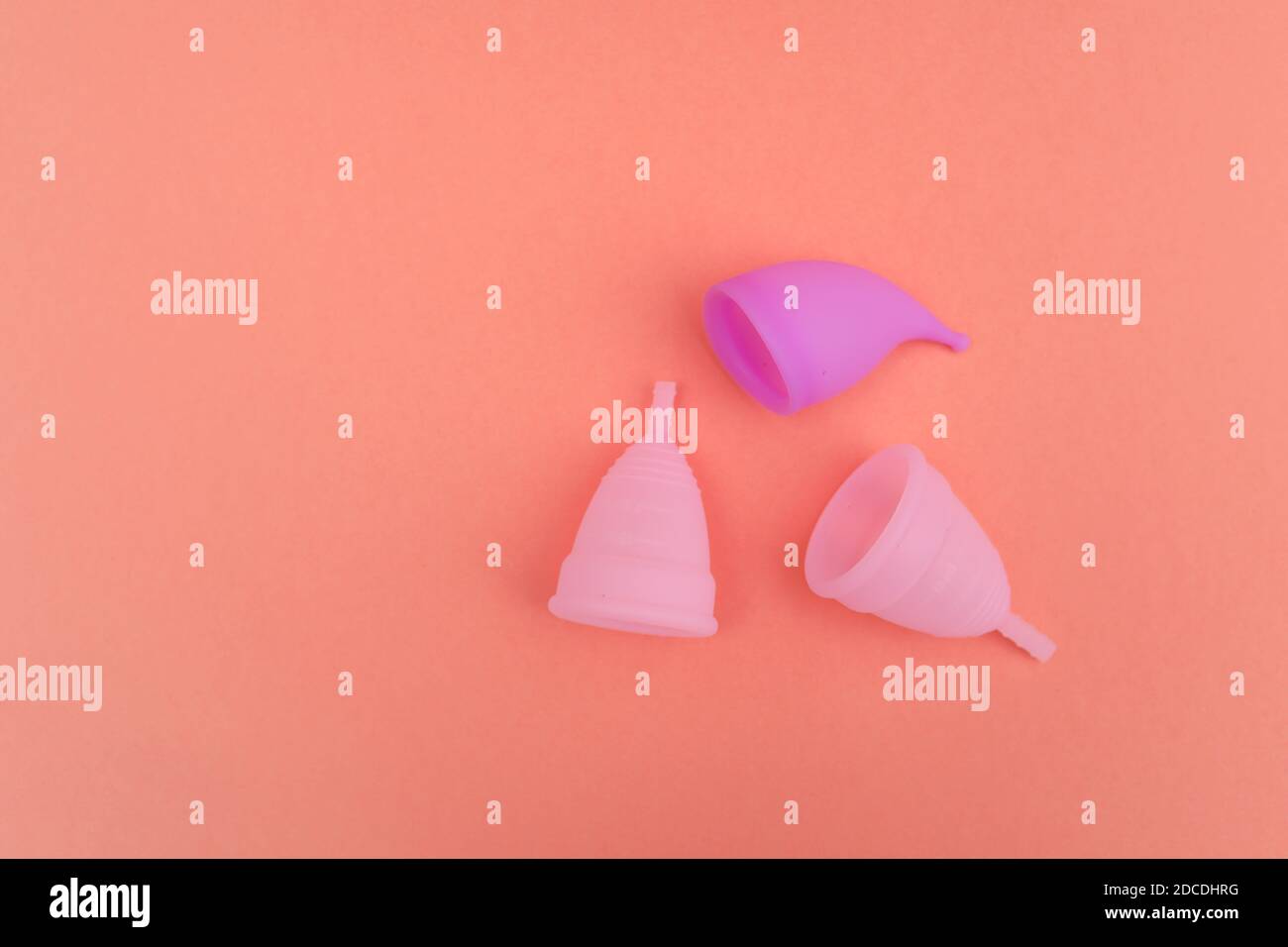 different tips of medical silicone menstrual period female cups ...