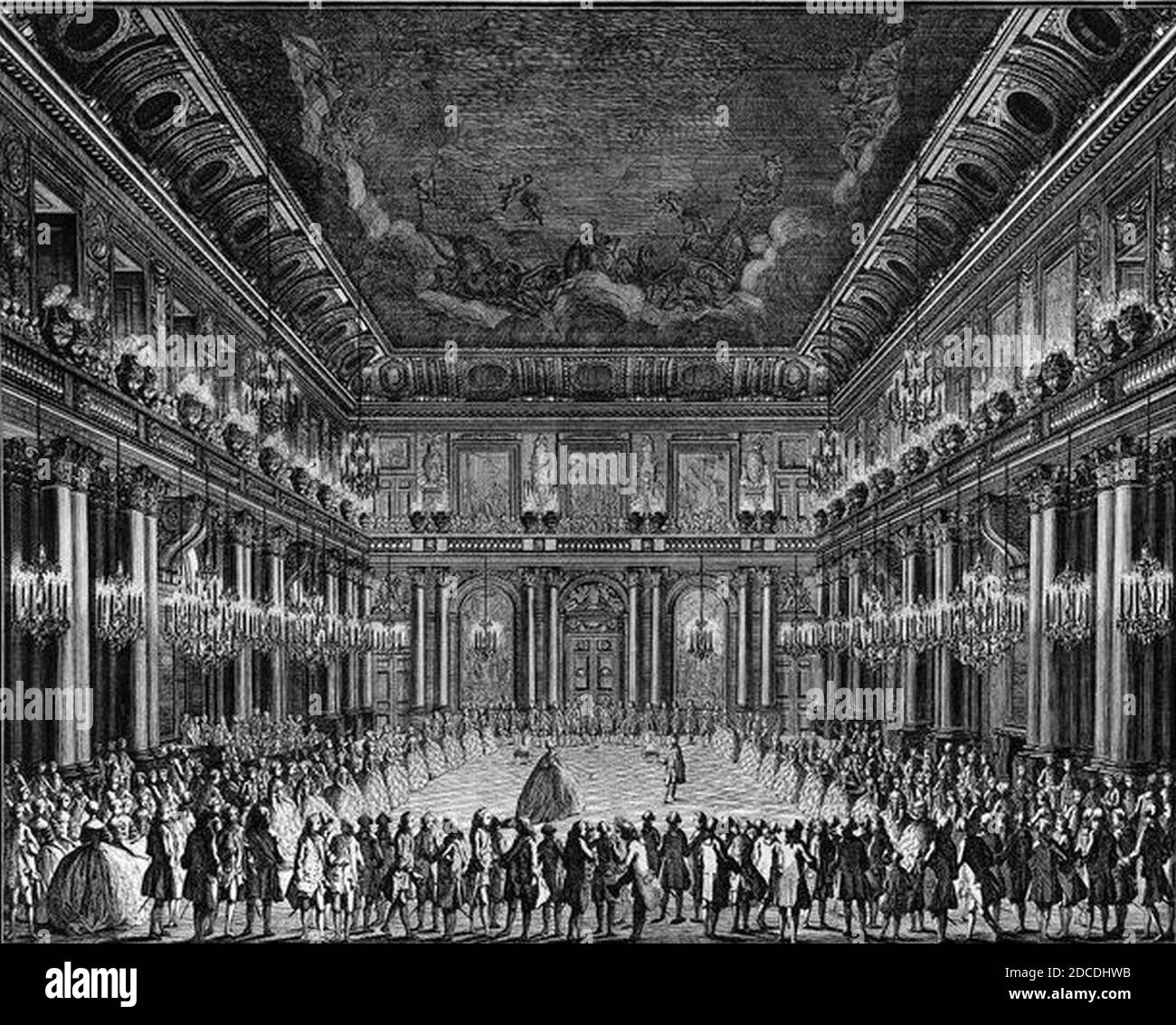 King Christian VII and Queen Caroline Mathilde - first dance (2 Stock ...