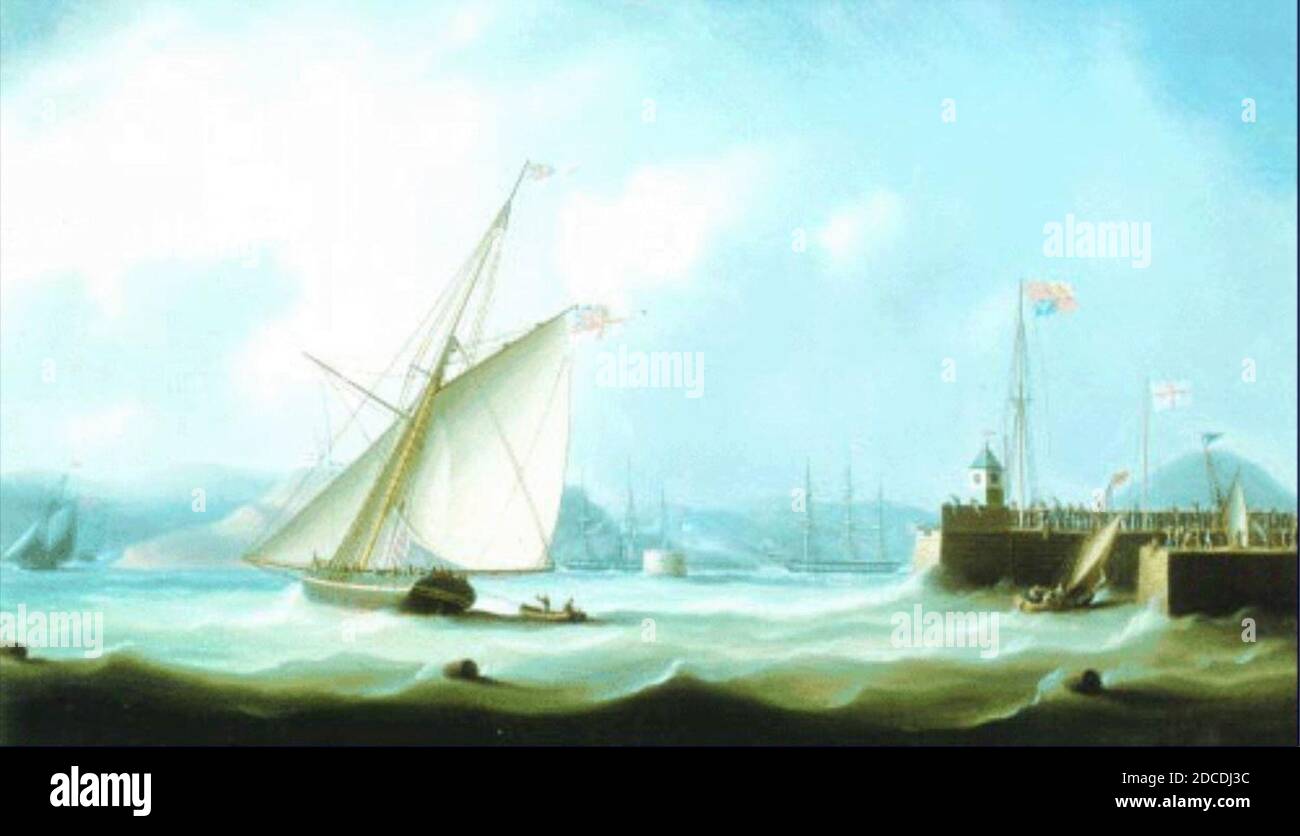 King George IV's arrival at Leith on his first visit to Scotland in ...