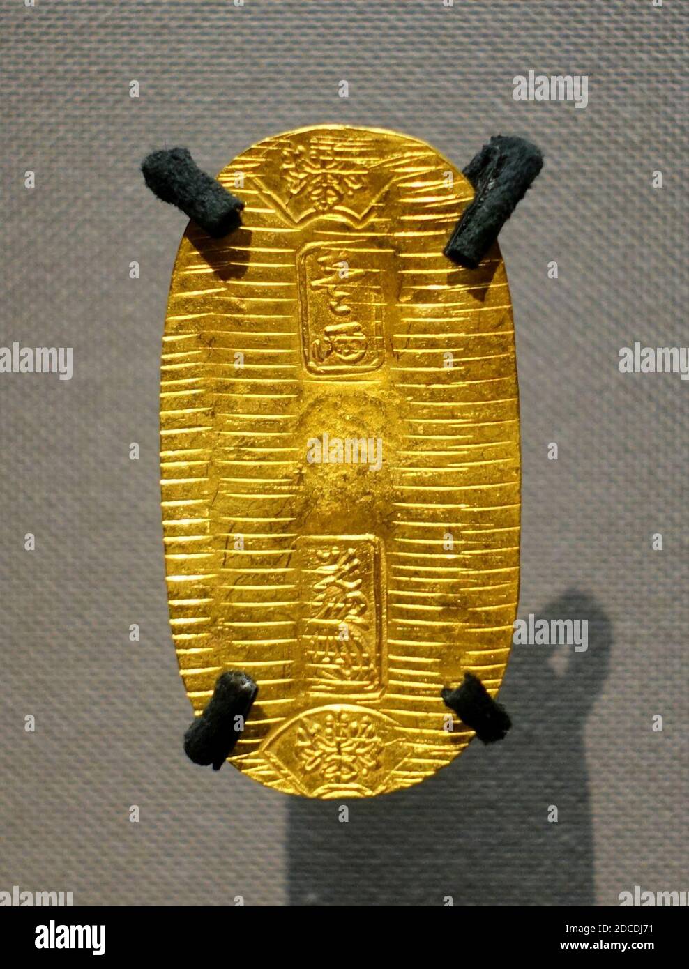 Keicho-koban coin, escavated at Ginza 6cho-me, Chuo-ku, Tokyo, Azuchi ...