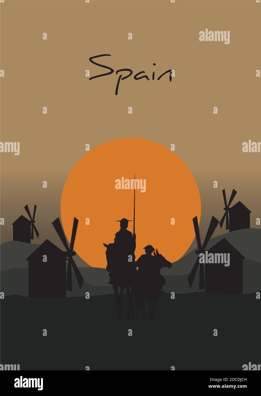 Quixote Stock Vector Images - Alamy
