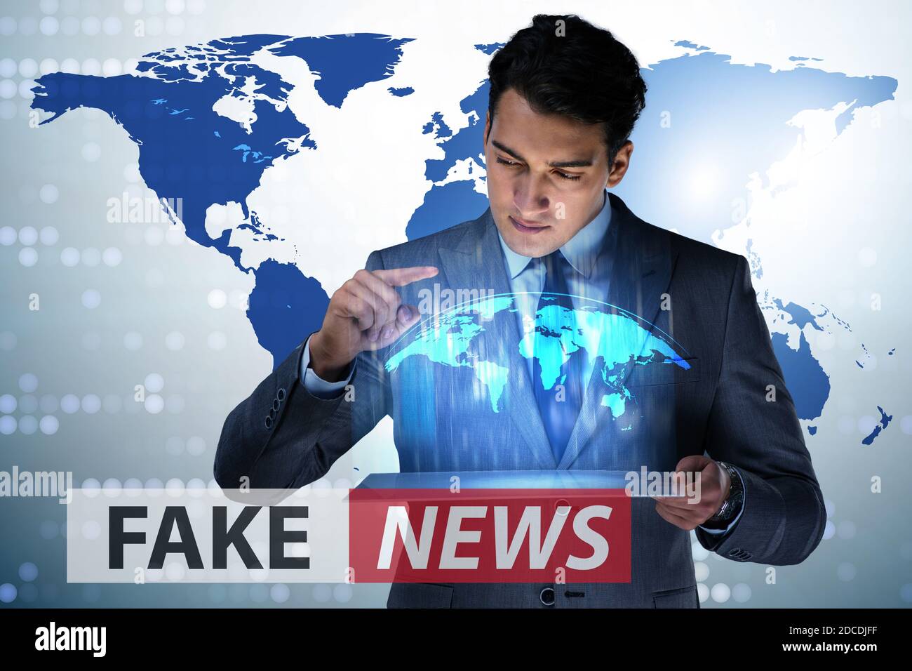 Fake news concept in the information manipulation concept Stock Photo ...