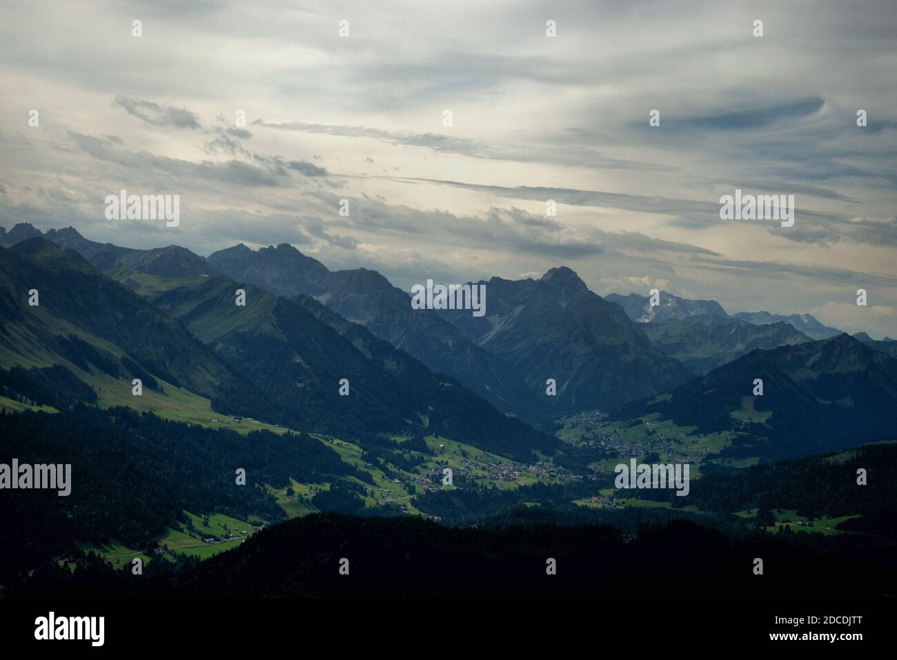 Rural and alpine scenery over south Germany 28.8.2020 Stock Photo - Alamy