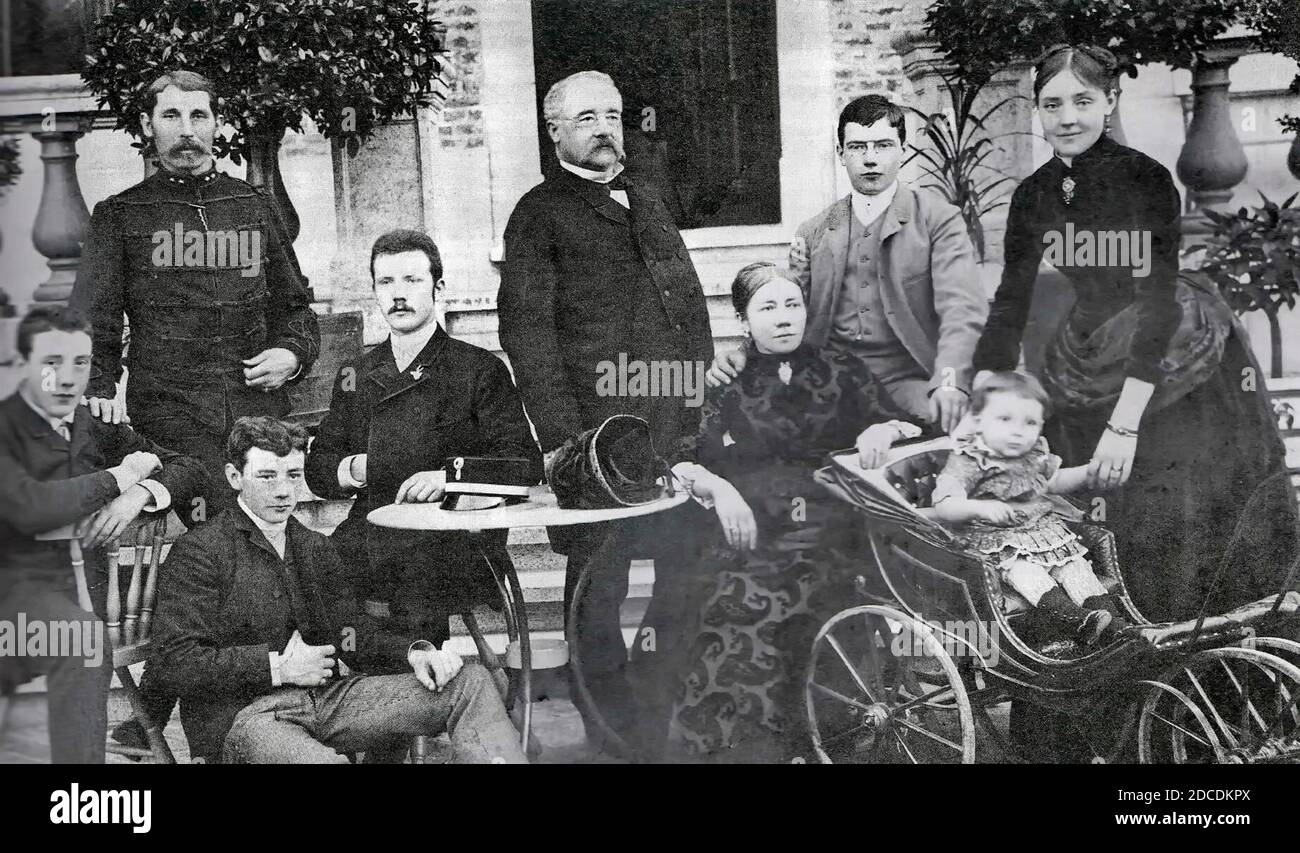 Kasteel Nijswiller, familie Brouwers-Regout, 1886 Stock Photo - Alamy