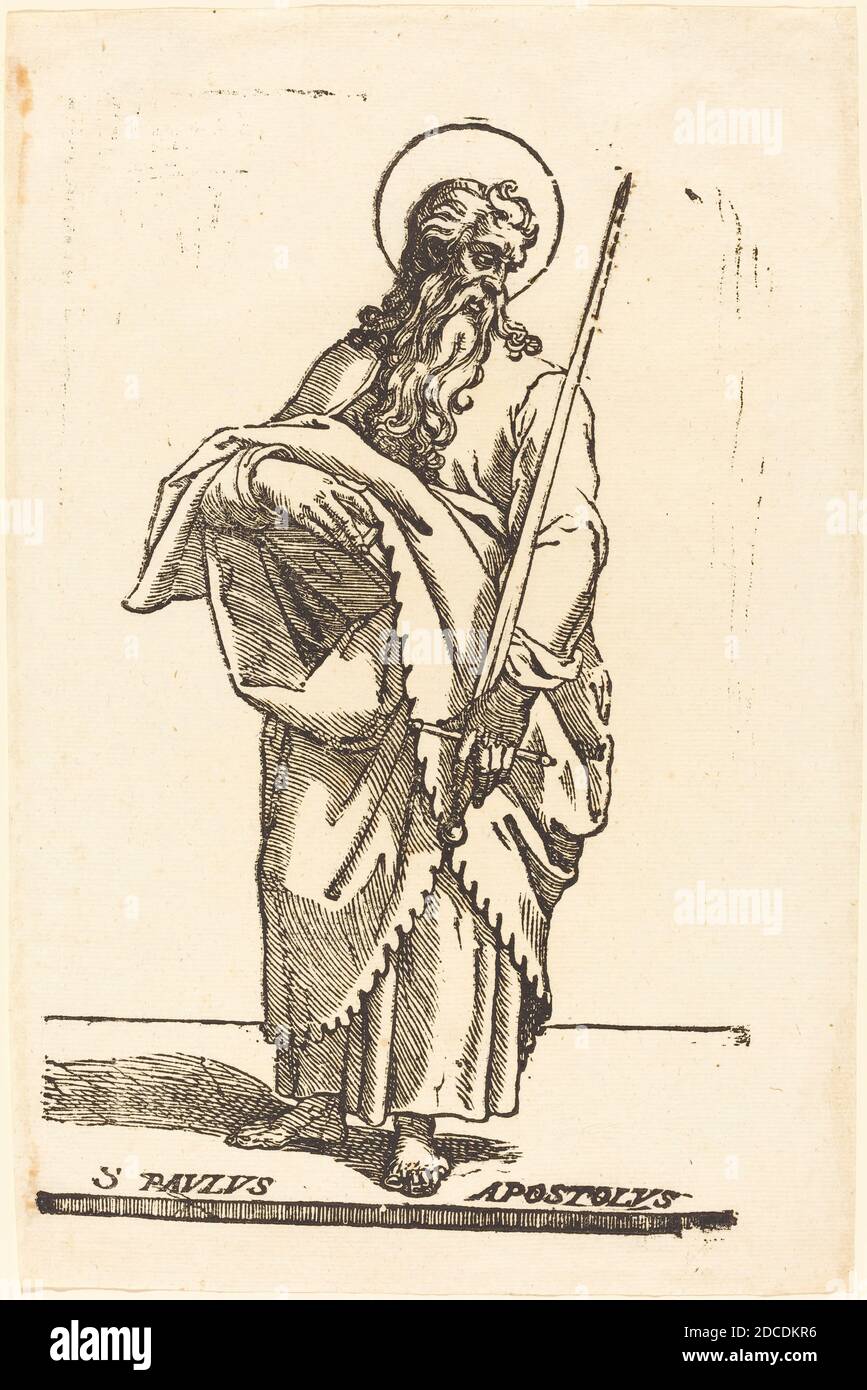 Jacques Stella, (artist), French, 1596 - 1657, Saint Paul, Christ and ...