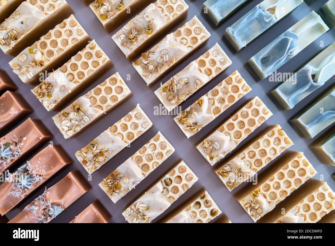 Colorful bars of natural handmade soap Stock Photo - Alamy