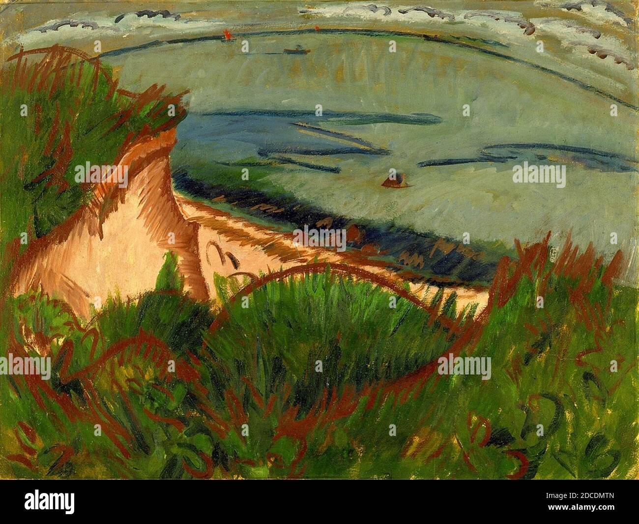 Ernst Ludwig Kirchner - Küstenlandschaft auf Fehmarn, 1913 Stock Photo ...