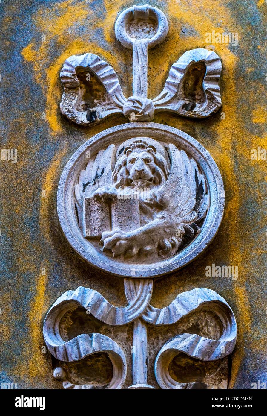 Winged Lion Venetian Symbol Piazza San Marco Saint Mark's Square Venice ...