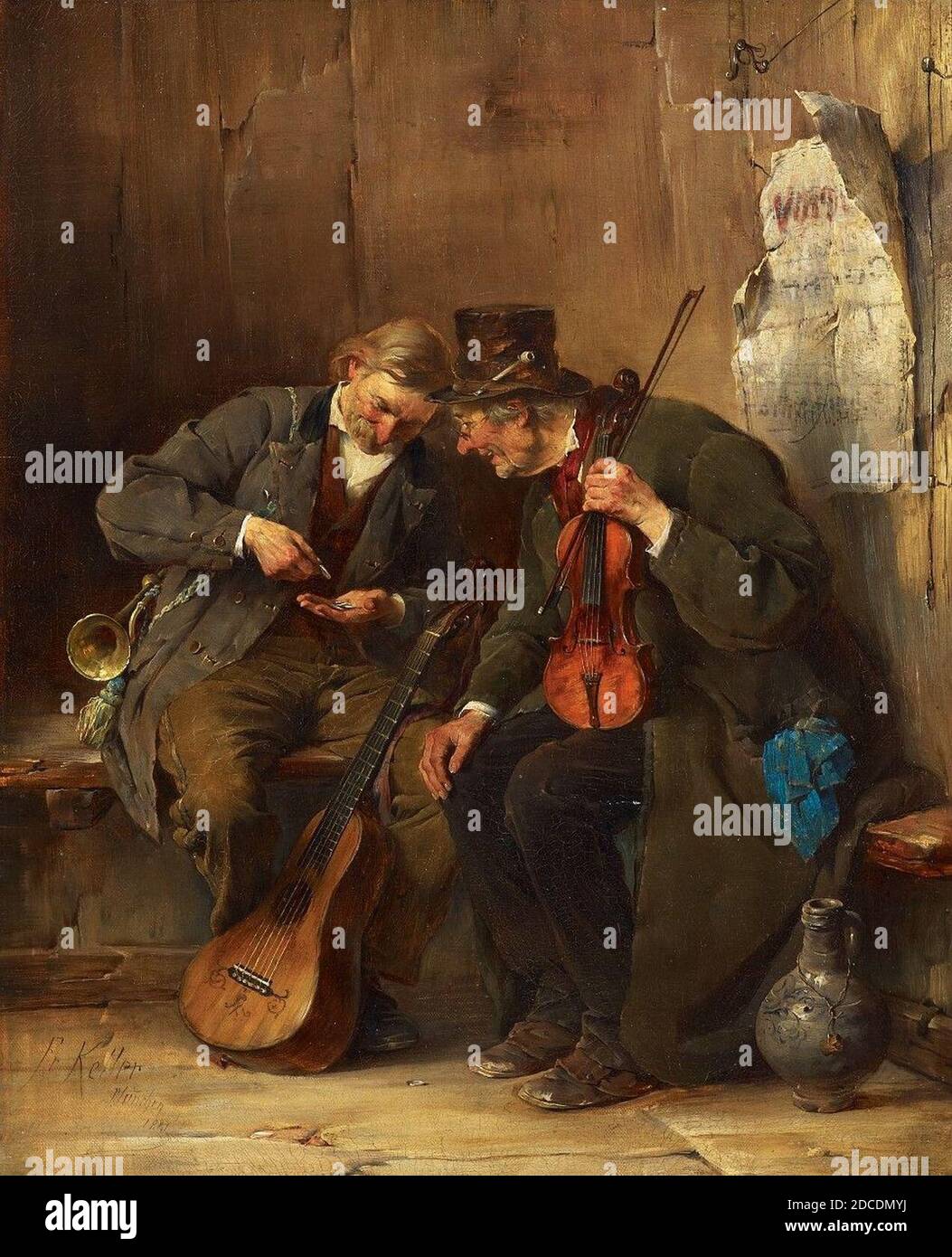 Ferdinand Keller Bezahlung 1883 Stock Photo - Alamy