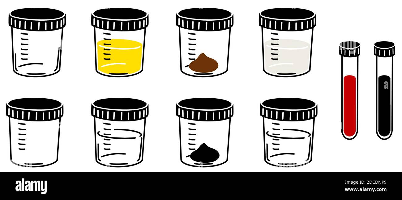 Medical analysis laboratory test. Doodle Vector illustration hand drawn ...