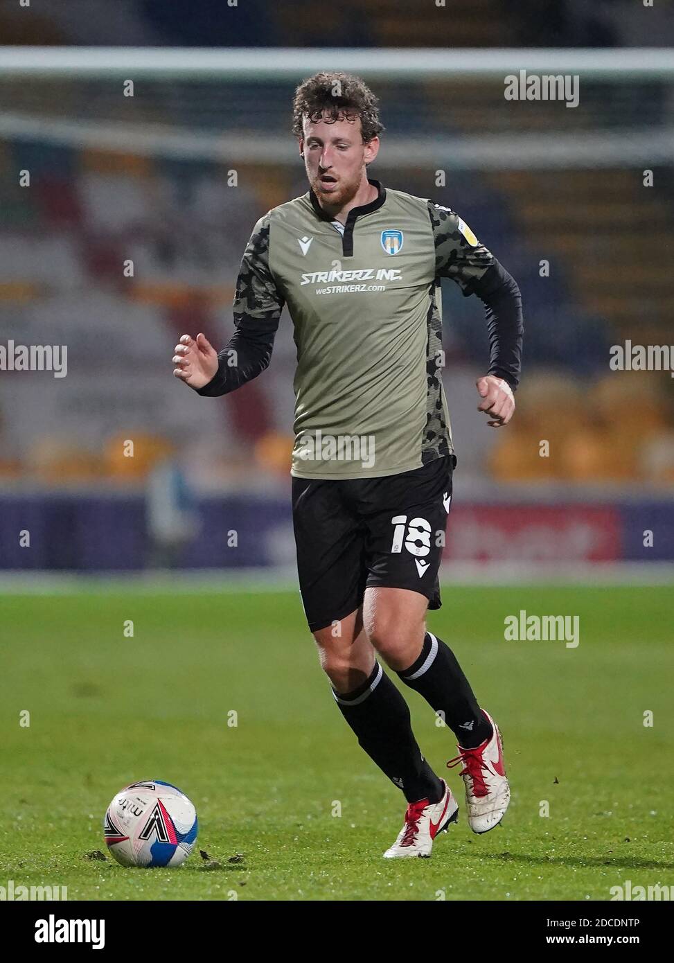 Colchester United's Tom Eastman during the Sky Bet League Two match at ...