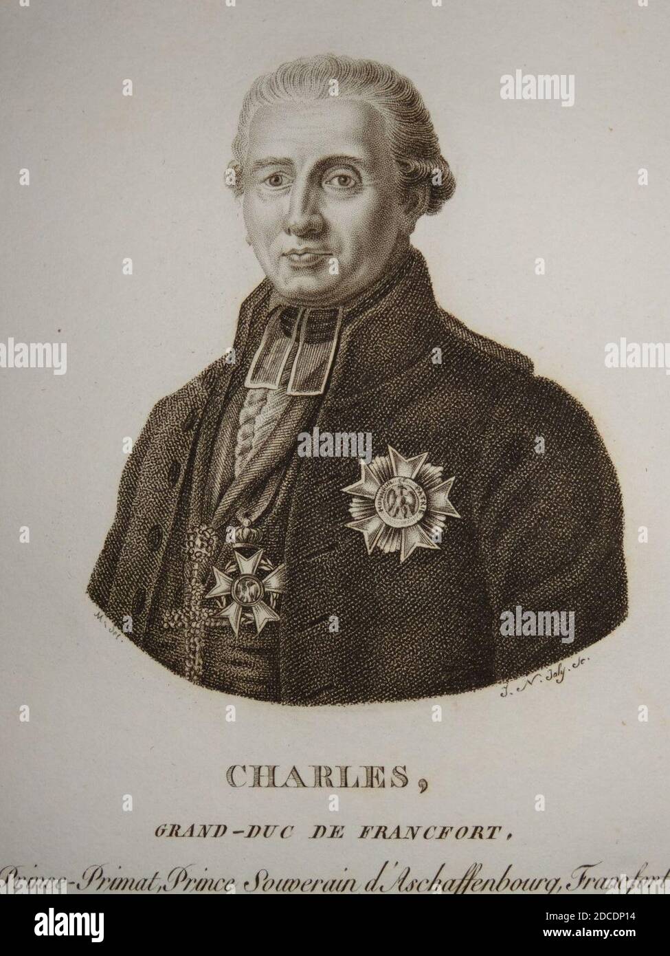 Karl Theodor von Dalberg, Grand-Duc de Francfort 1810 Stock Photo - Alamy