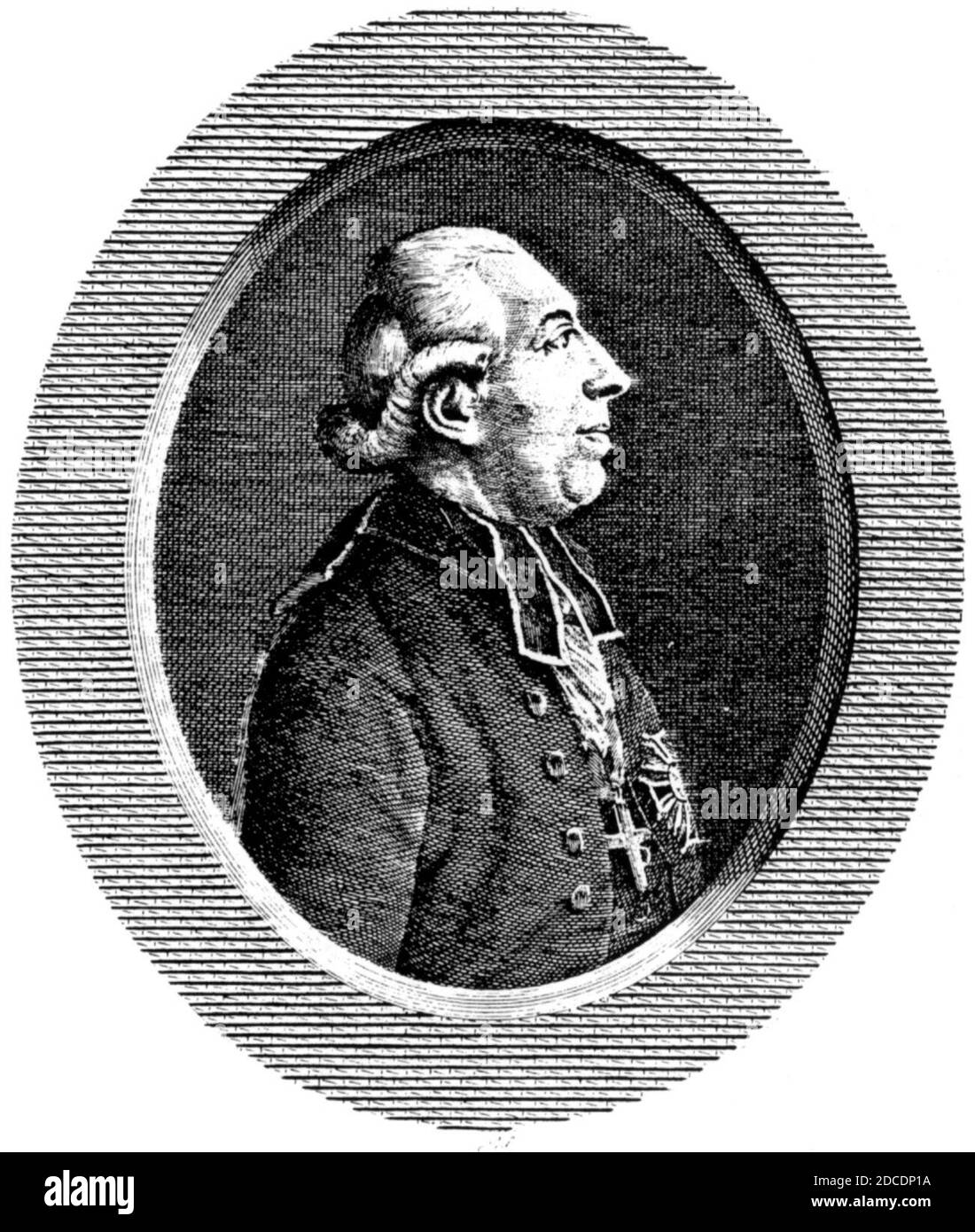 Karl Theodor von Dalberg Kupferstich Stock Photo - Alamy