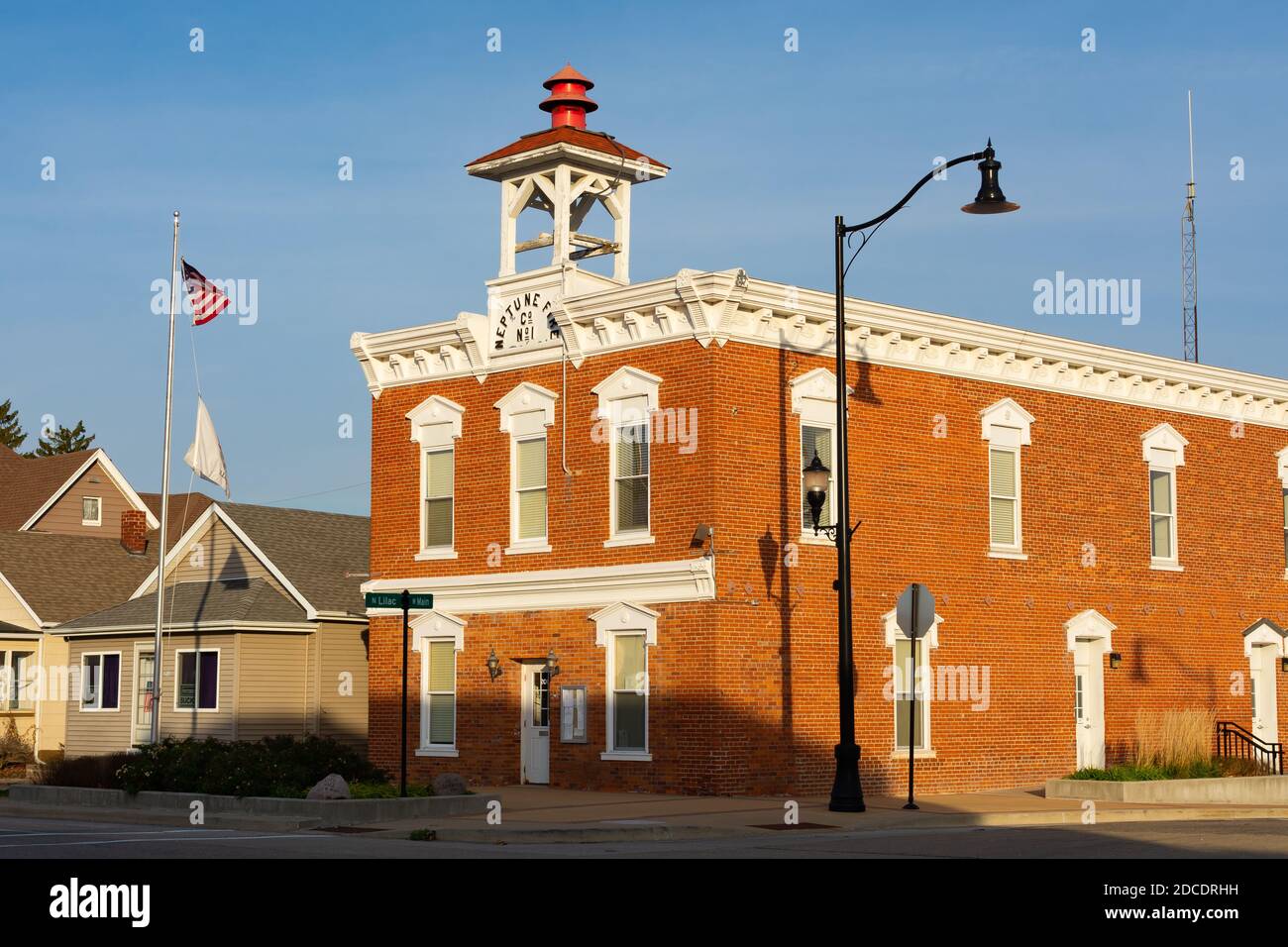 Town hall and old fire station with tower hi-res stock photography and ...