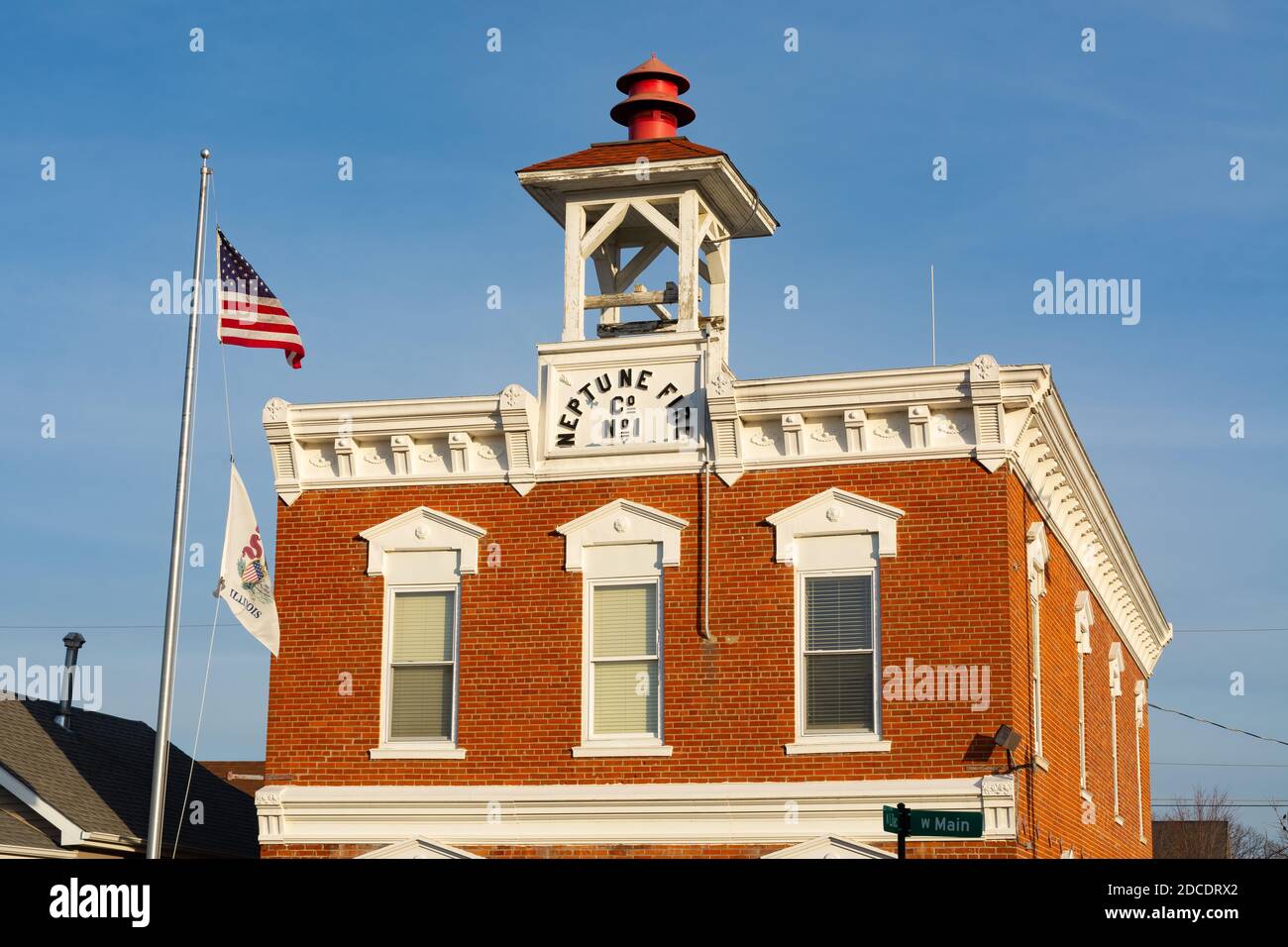 Town hall and old fire station with tower hi-res stock photography and ...