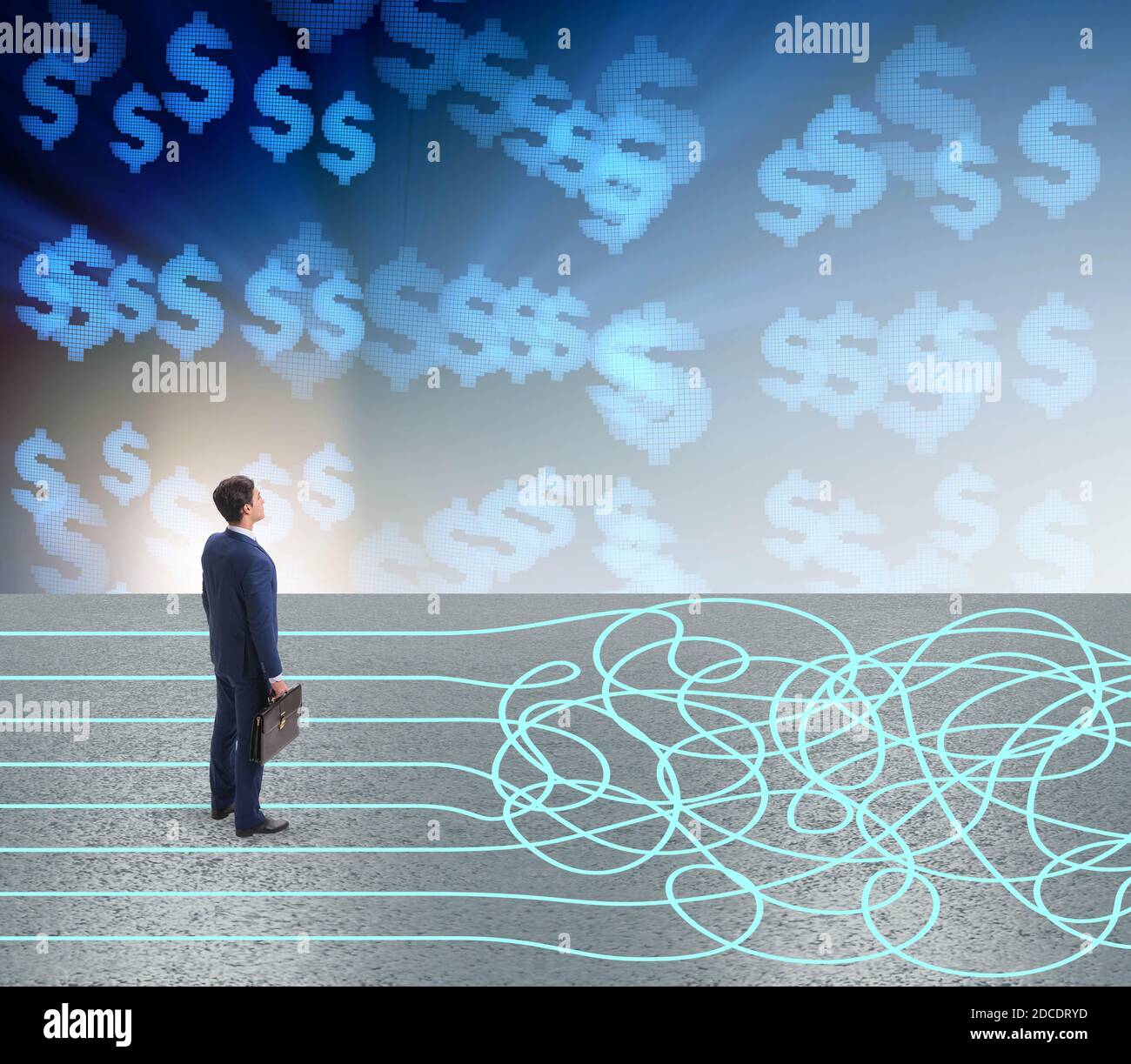 The business concept of uncertainty and confusion Stock Photo - Alamy