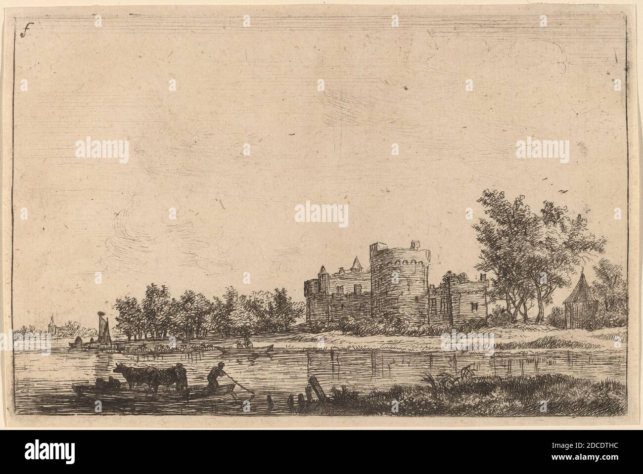 Anthonie Waterloo, (artist), Dutch, 1609/1610 - 1690, Two Cows on a ...