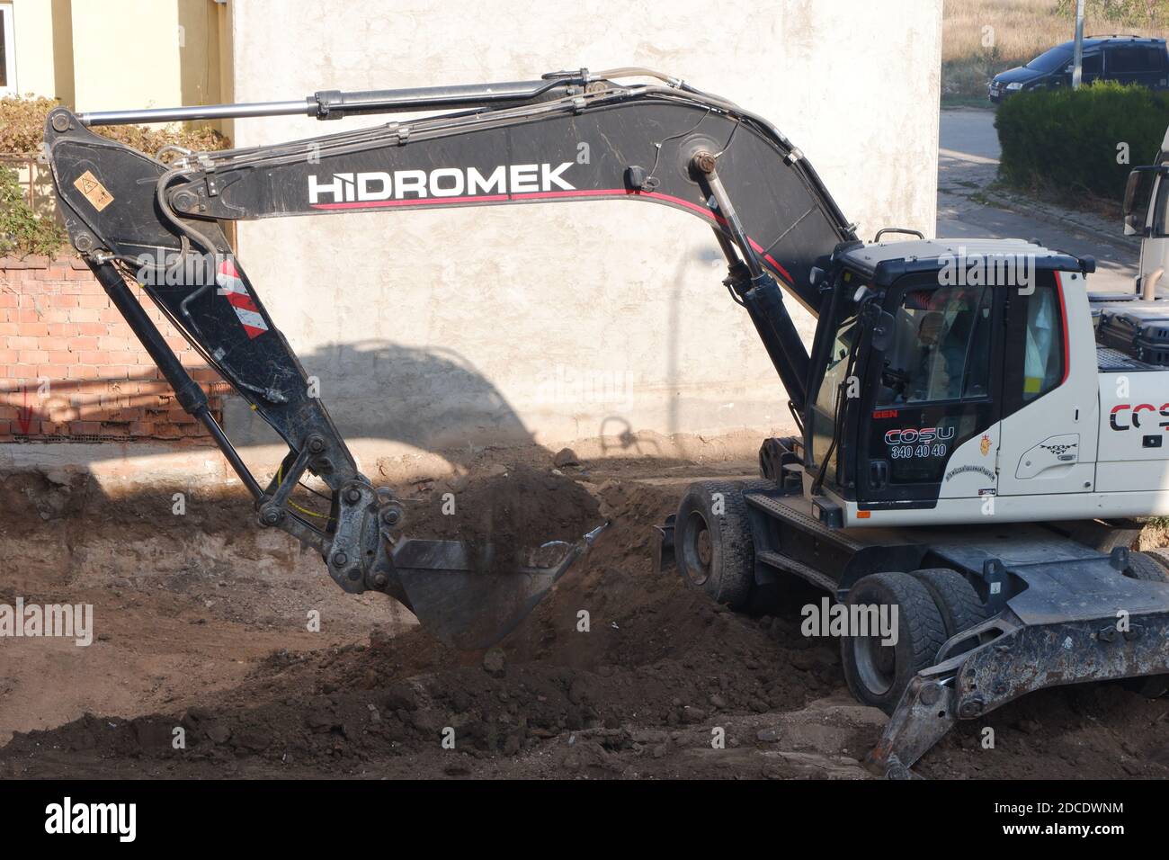 Digging House Foundation Stock Photo - Alamy