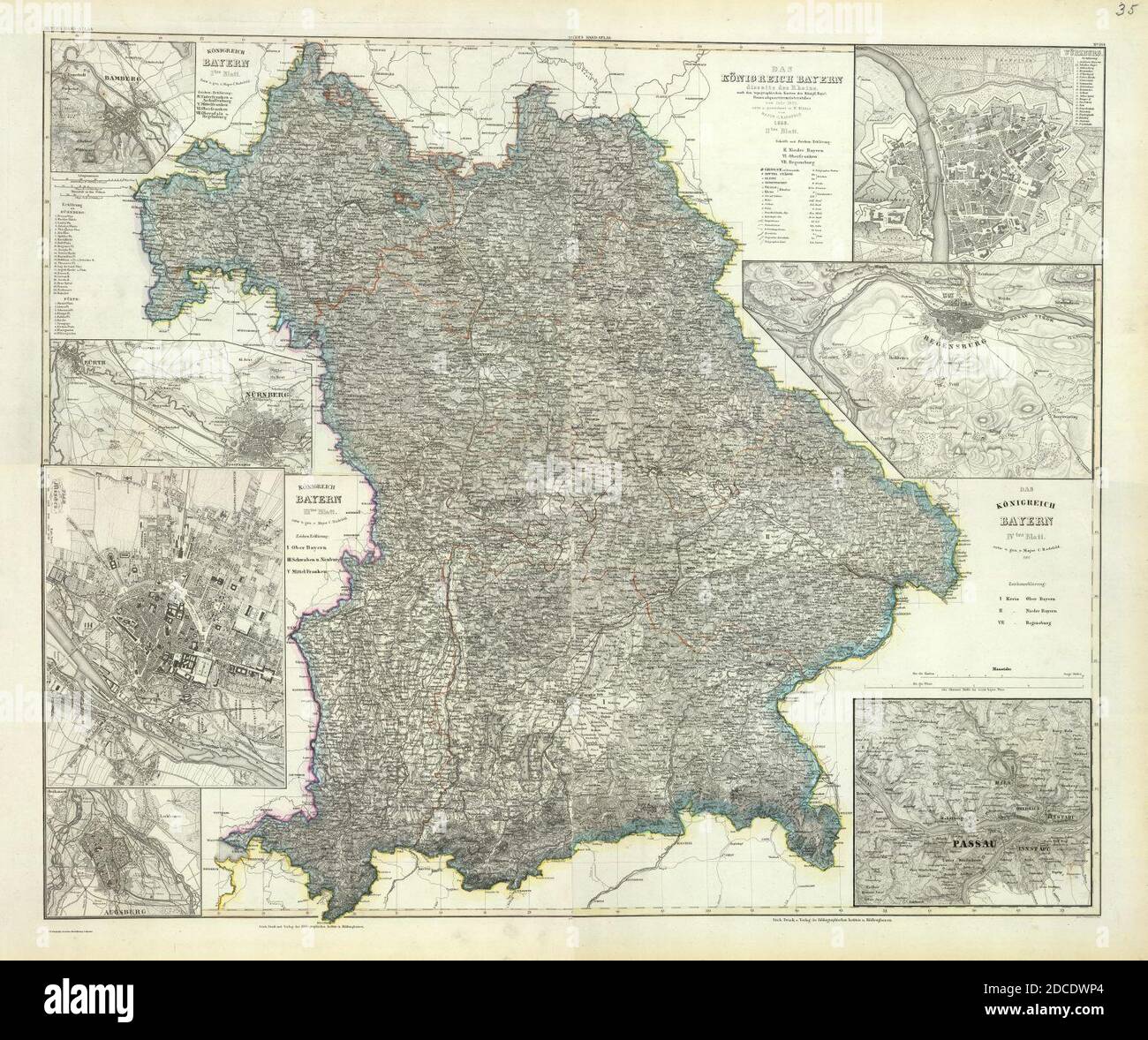 Vintage bayern karte hi-res stock photography and images - Alamy
