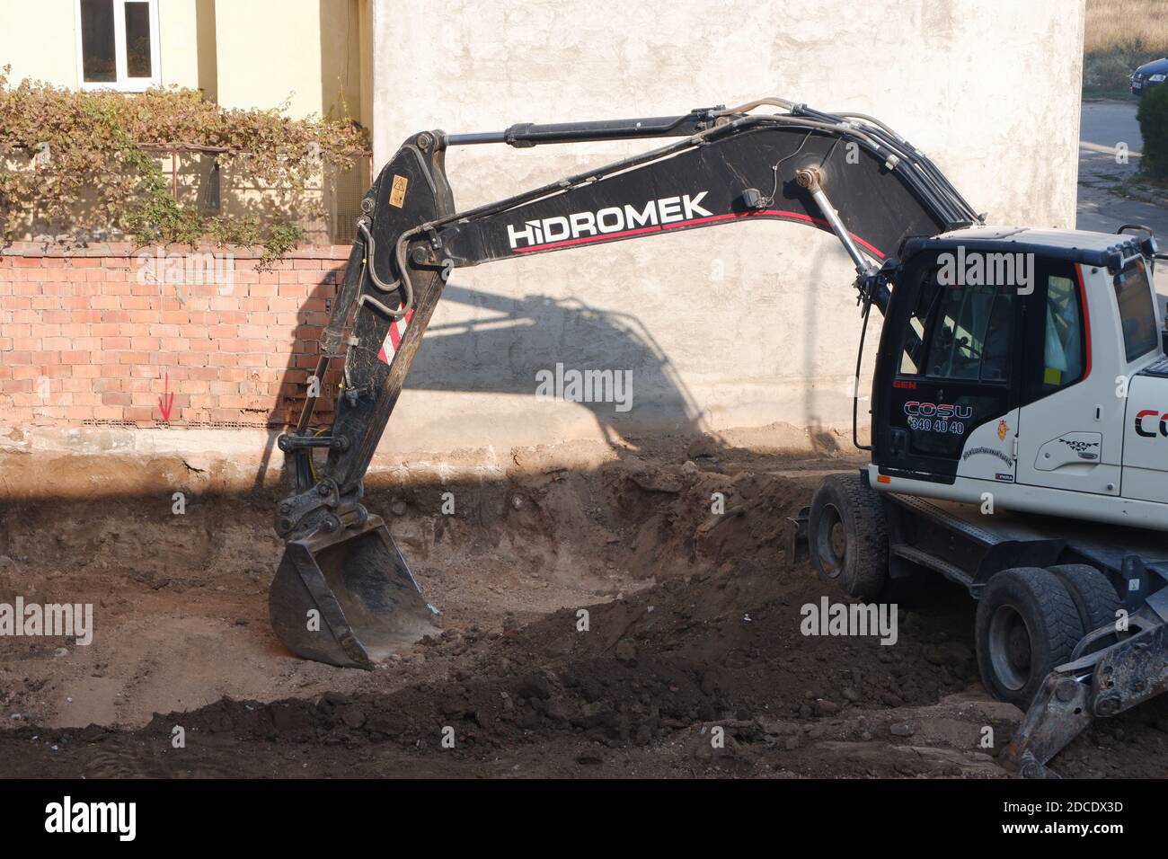 Digging House Foundation Stock Photo - Alamy