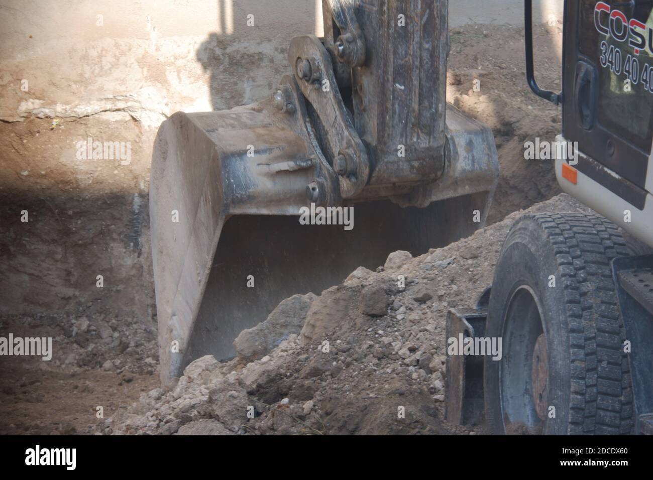 Digging House Foundation Stock Photo - Alamy