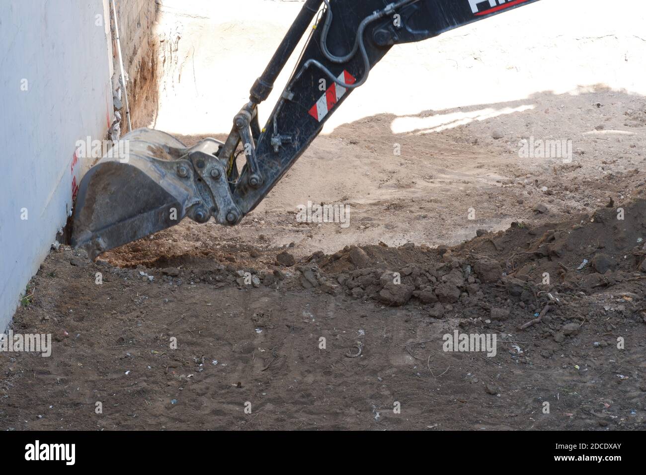 Digging House Foundation Stock Photo - Alamy