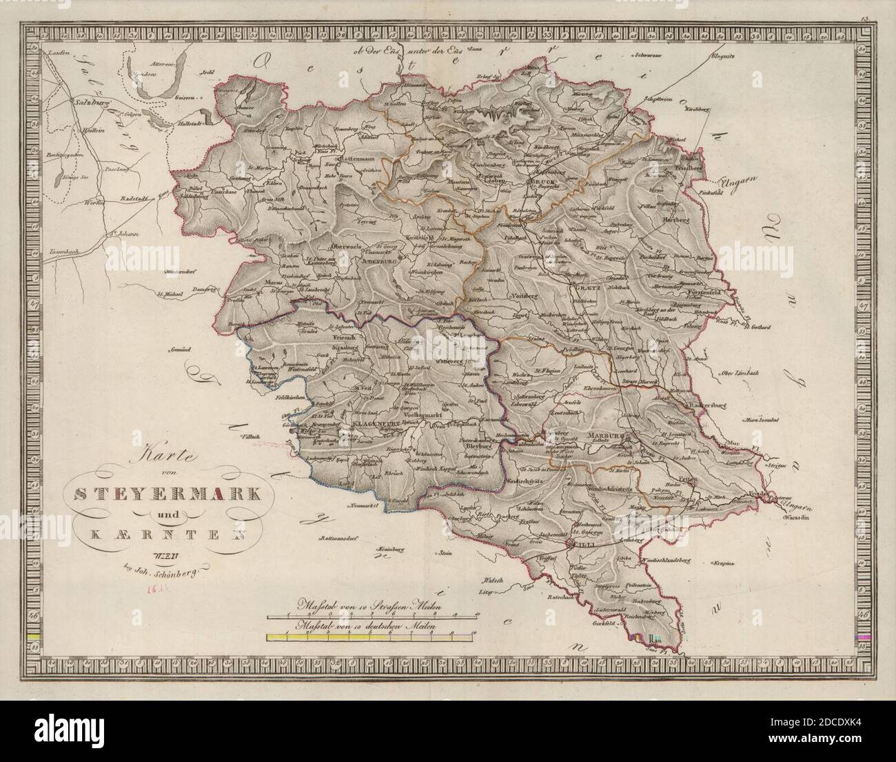 Karnten karte hi-res stock photography and images - Alamy